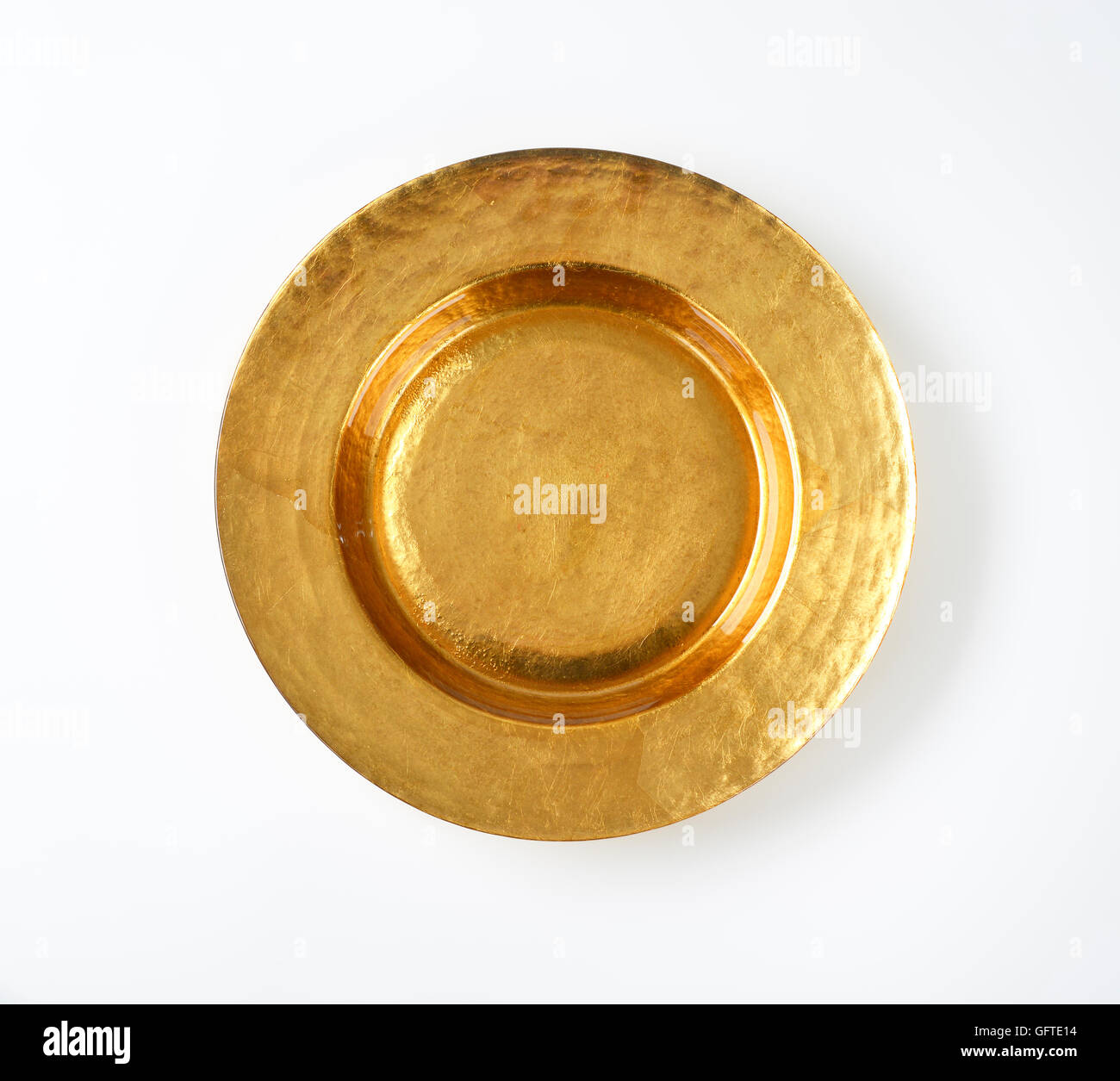Overhead gold rim plate hi-res stock photography and images - Alamy