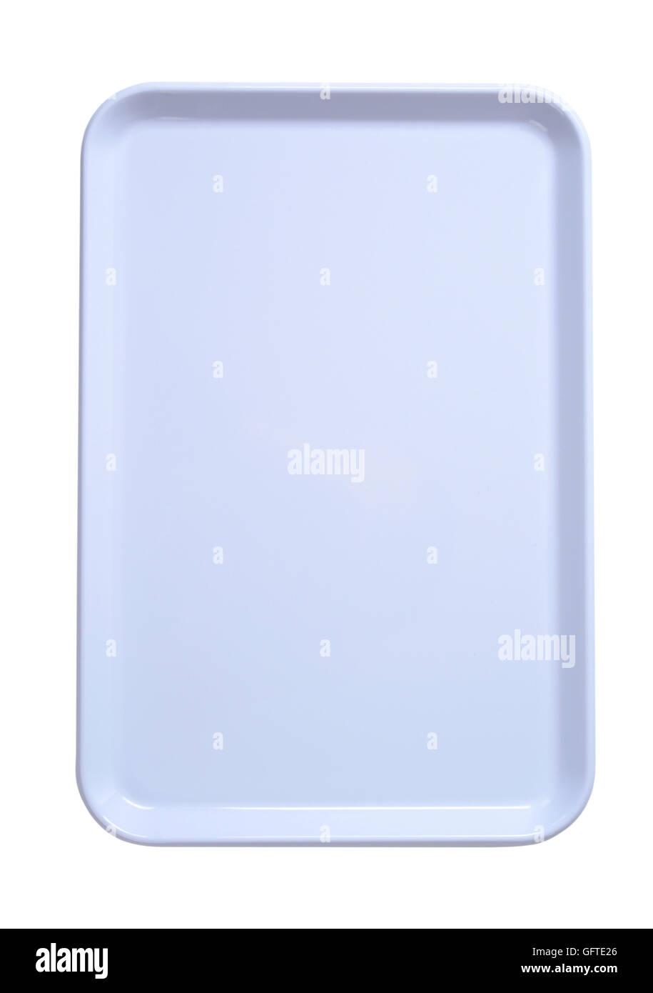 rectangular white plastic serving tray Stock Photo - Alamy