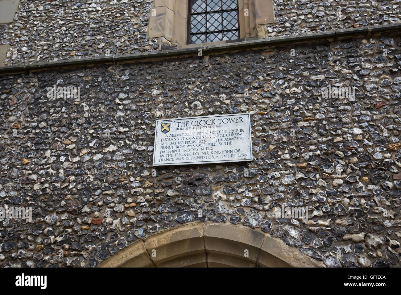 St Albans Clocktower is a rare example of a medieval belfry Stock Photo ...