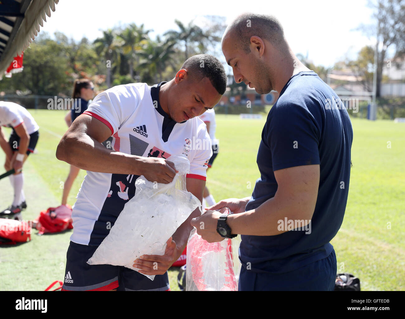 Team gb rugby 7s marcus watson team training camp hi-res stock ...