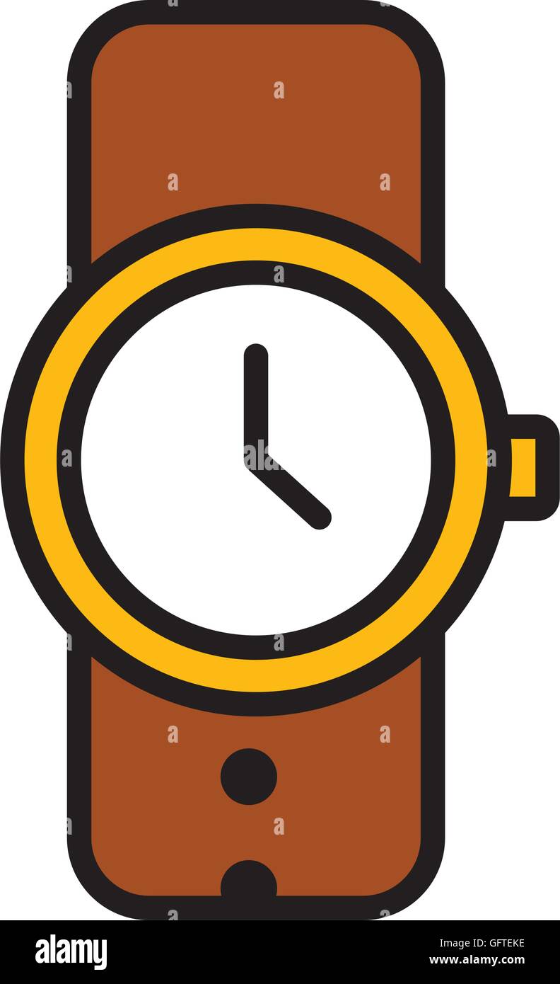 wristwatch clock time male icon Stock Vector Image & Art - Alamy