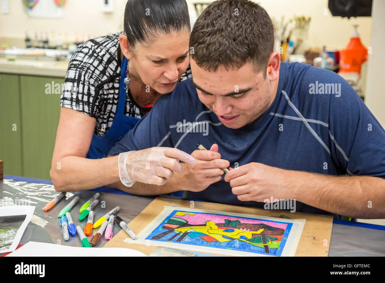 Las Vegas, Nevada - People with intellectual disabilities in the Fine ...
