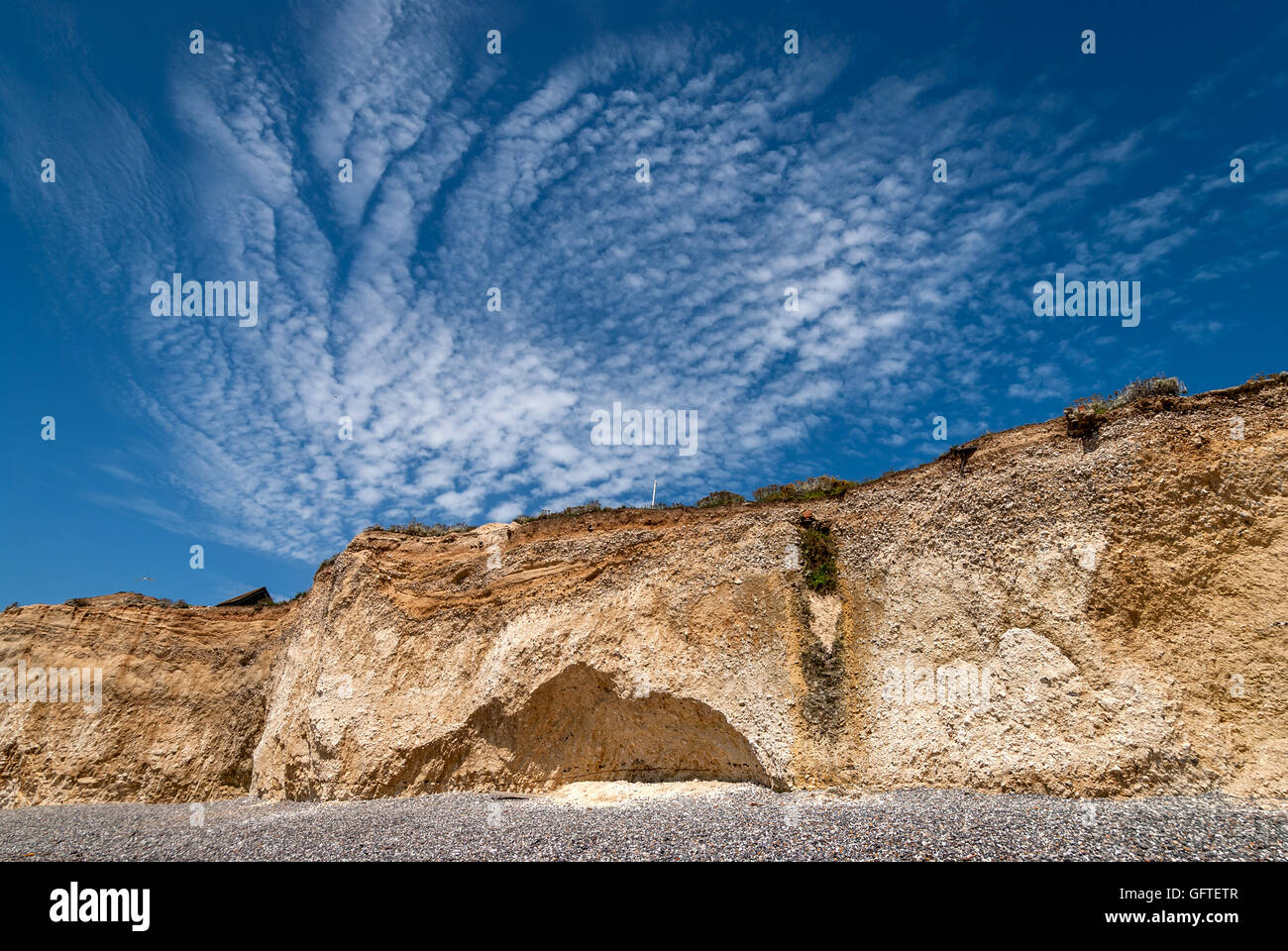 The chalk cliffs at Birling Gap Stock Photo - Alamy