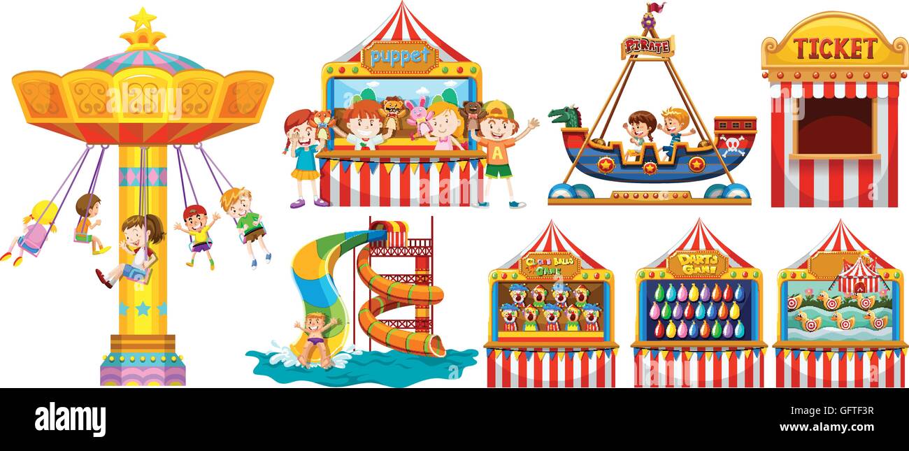Kids Carnival Games Clipart