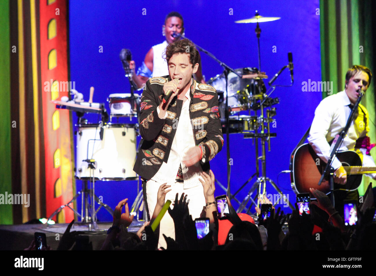 Rome, Italy. 31st July, 2016. English pop singer Mika performing live ...