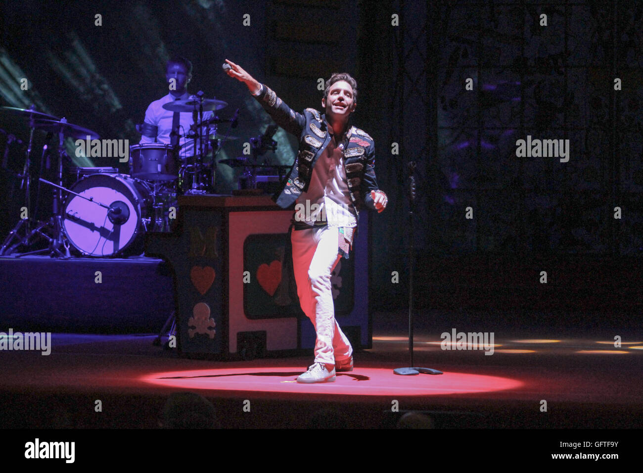 Rome, Italy. 31st July, 2016. English pop singer Mika performing live ...