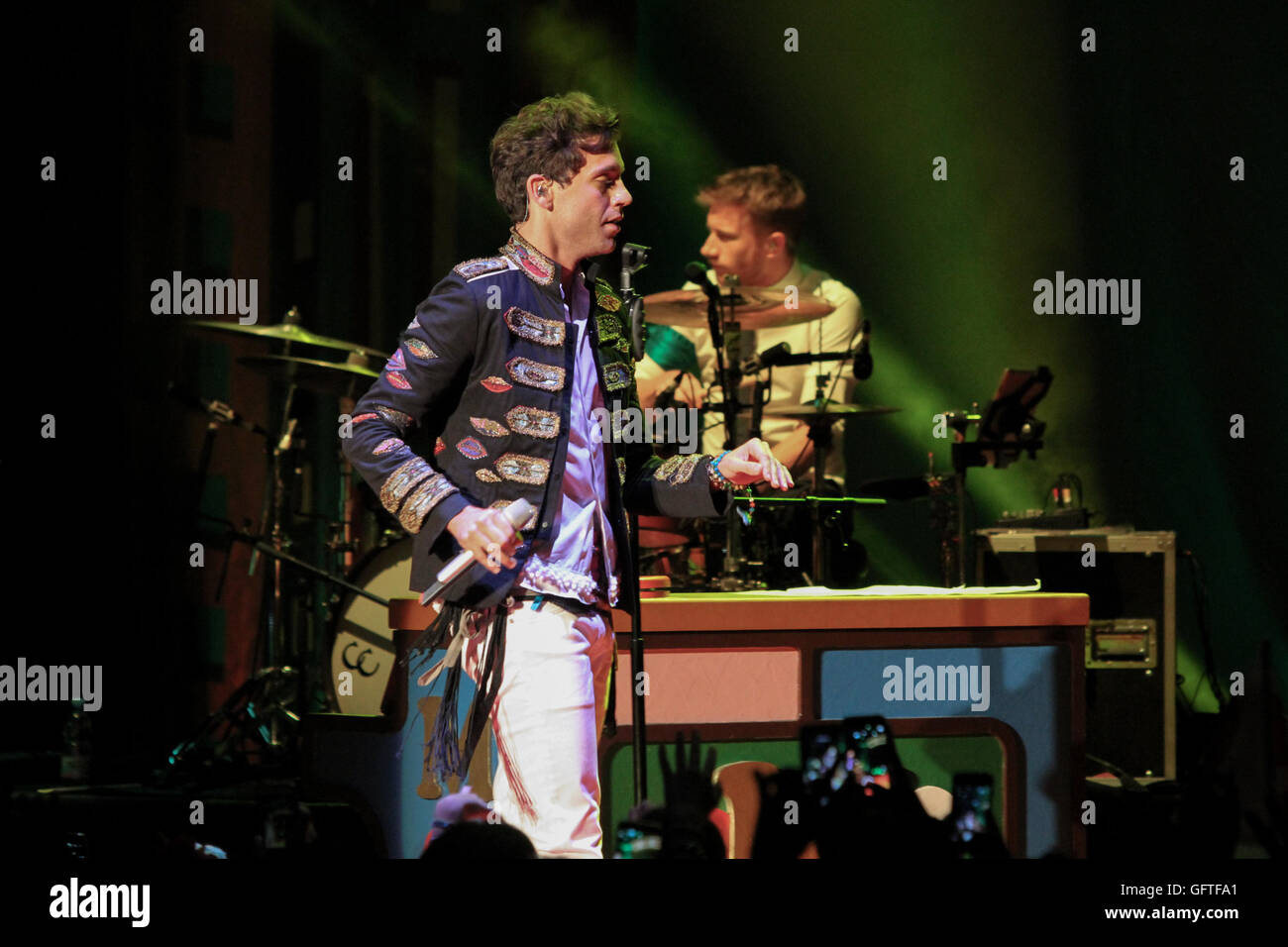 Rome, Italy. 31st July, 2016. English pop singer Mika performing live ...