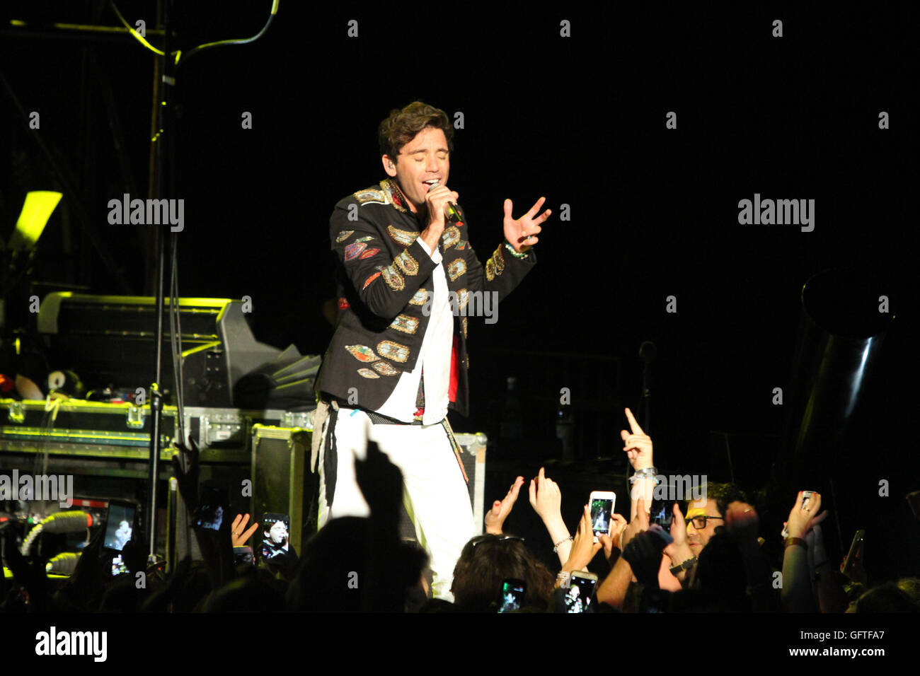 Rome, Italy. 31st July, 2016. English pop singer Mika performing live ...
