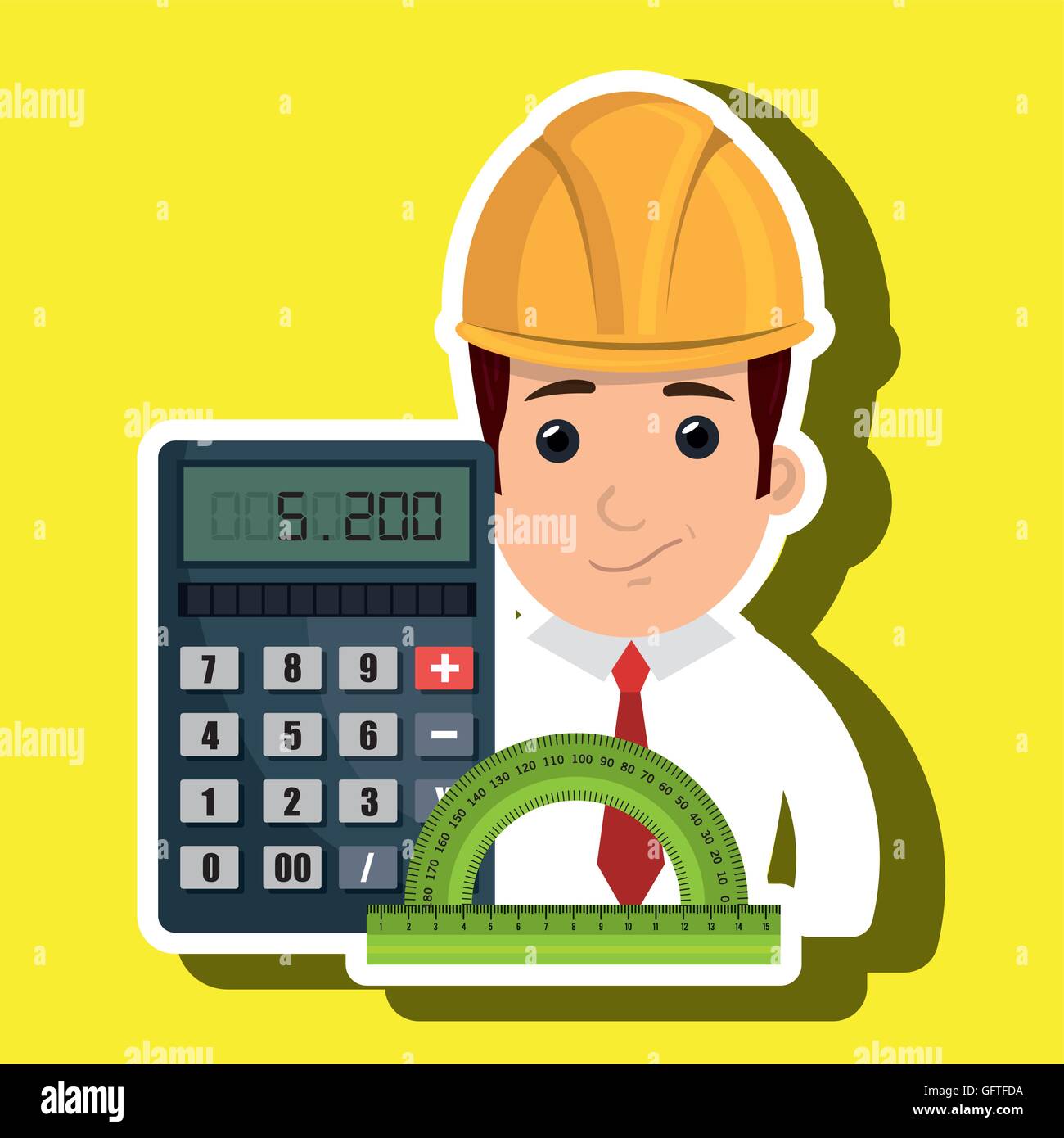 man architecture calculator rule Stock Vector Image & Art - Alamy
