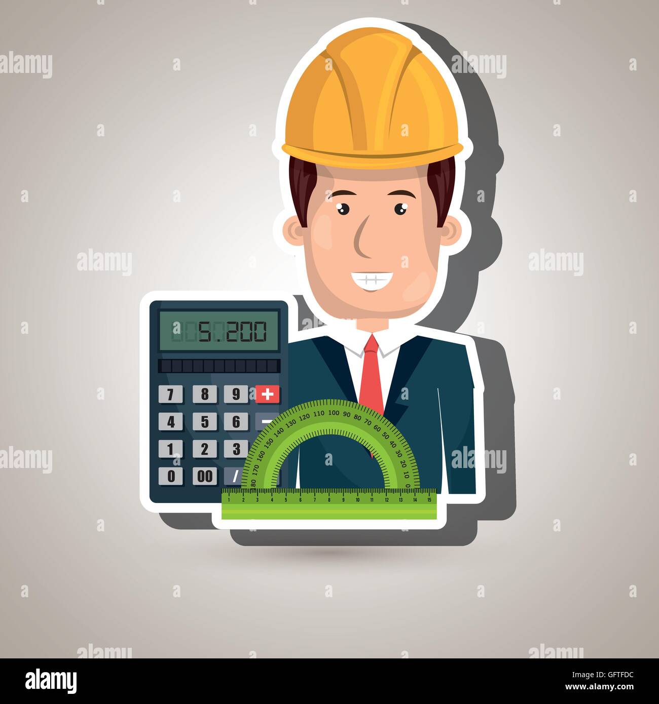 man architecture calculator rule Stock Vector Image & Art - Alamy