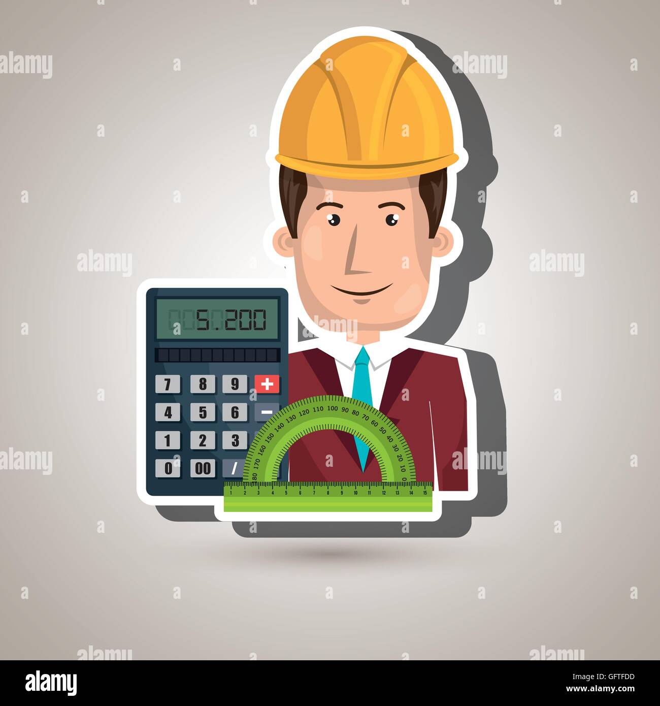 Architectural calculator Stock Vector Images - Alamy