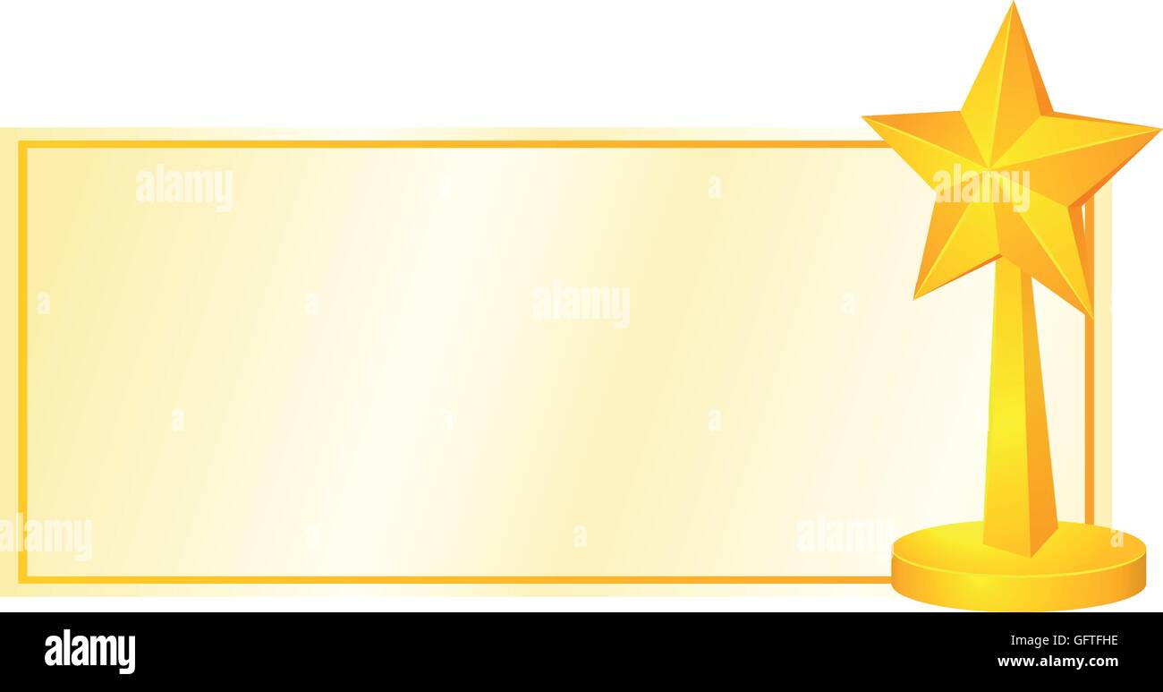 Lable design with golden star illustration Stock Vector Image & Art - Alamy