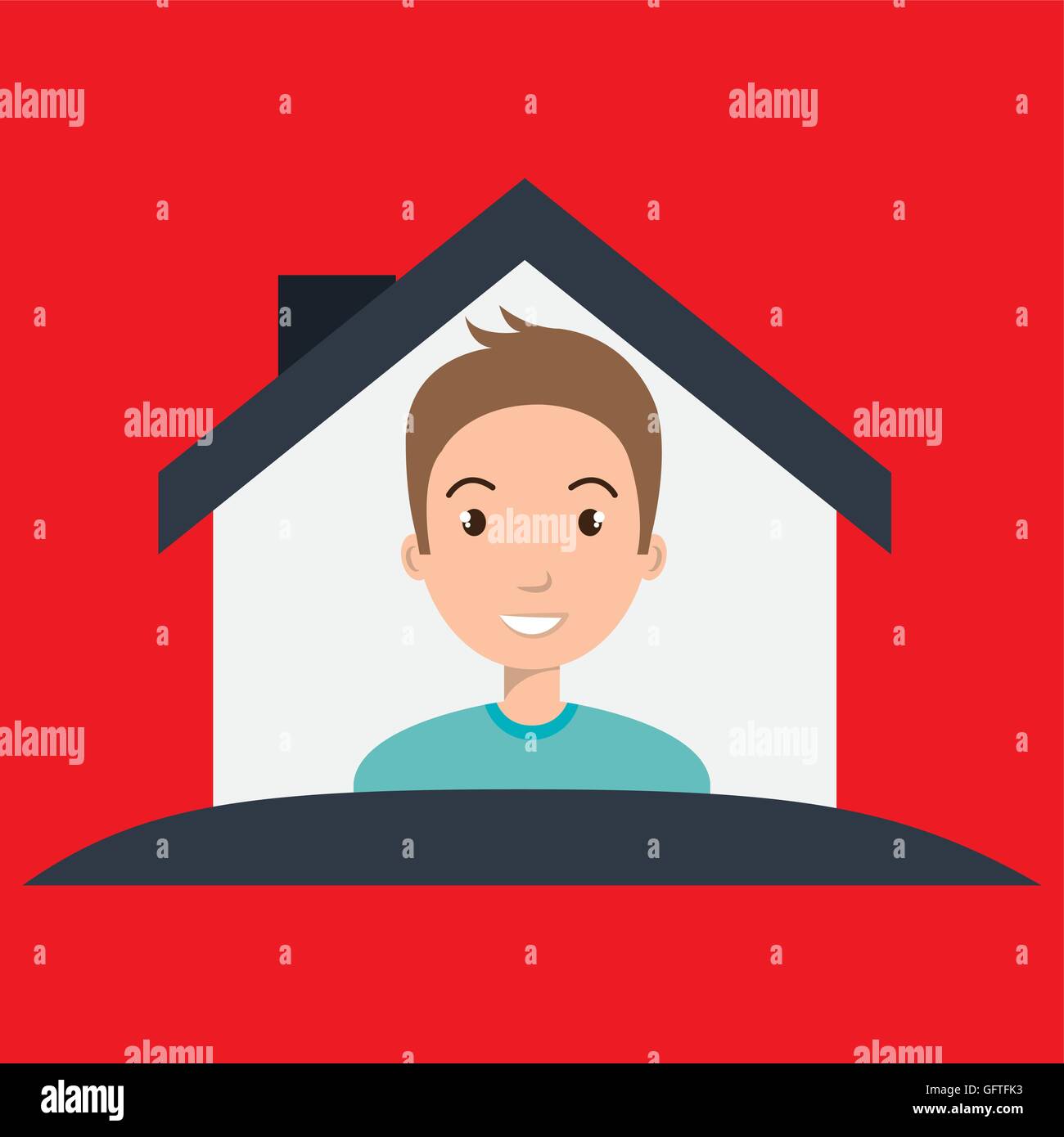man house insurance red Stock Vector Image & Art - Alamy