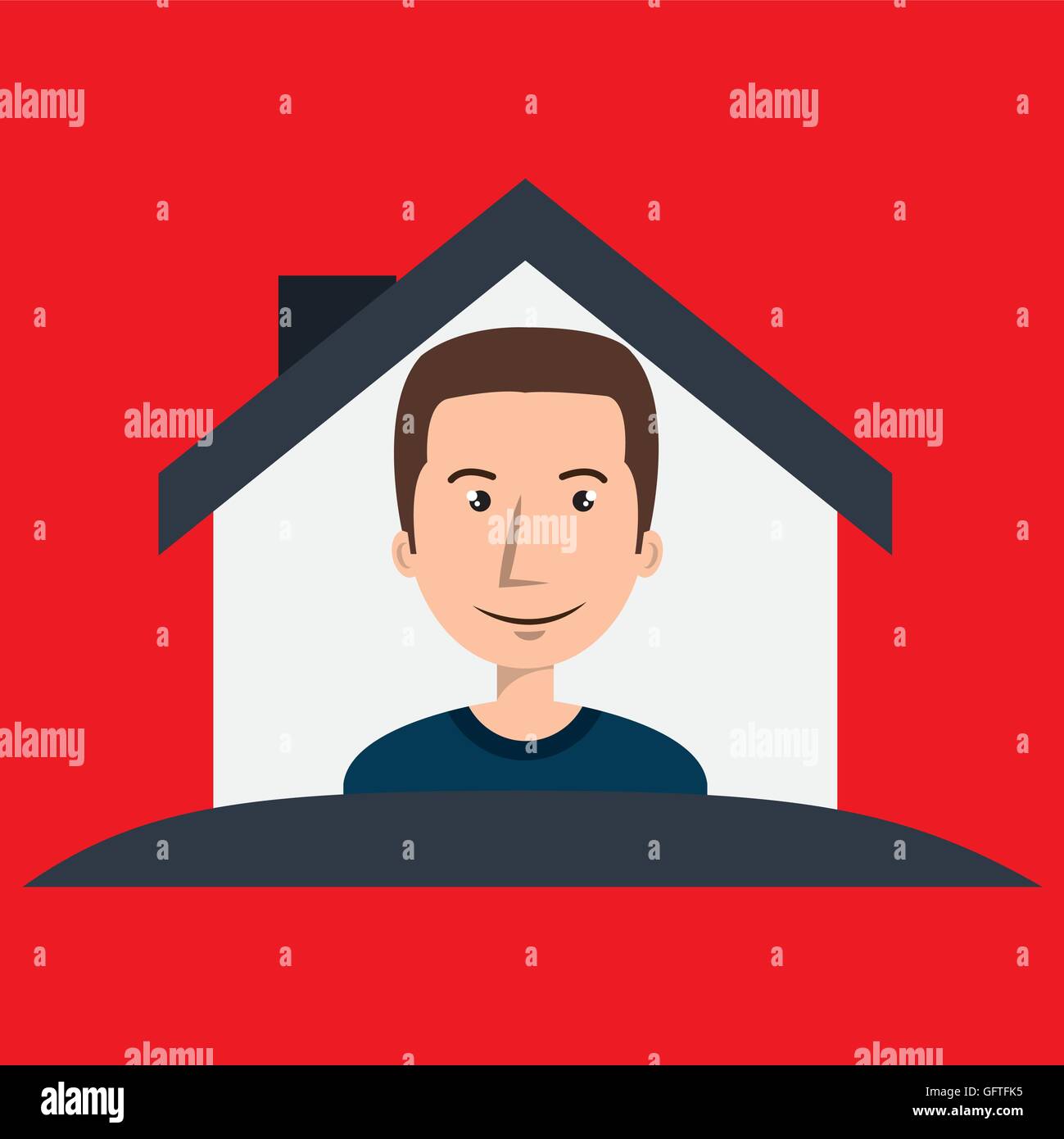man house insurance red Stock Vector Image & Art - Alamy
