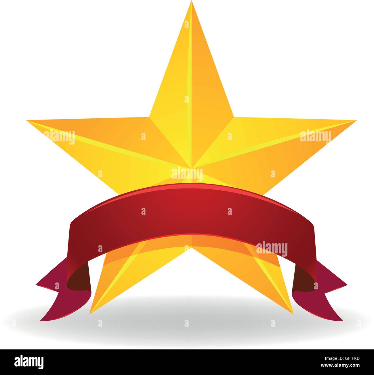 Banner design with golden star illustration Stock Vector Image & Art ...
