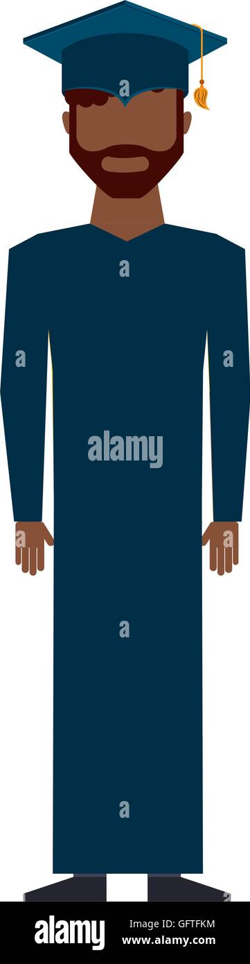 man graduation graduated icon Stock Vector Image & Art - Alamy