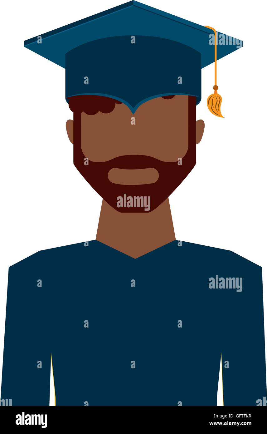 man graduation graduated icon Stock Vector Image & Art - Alamy