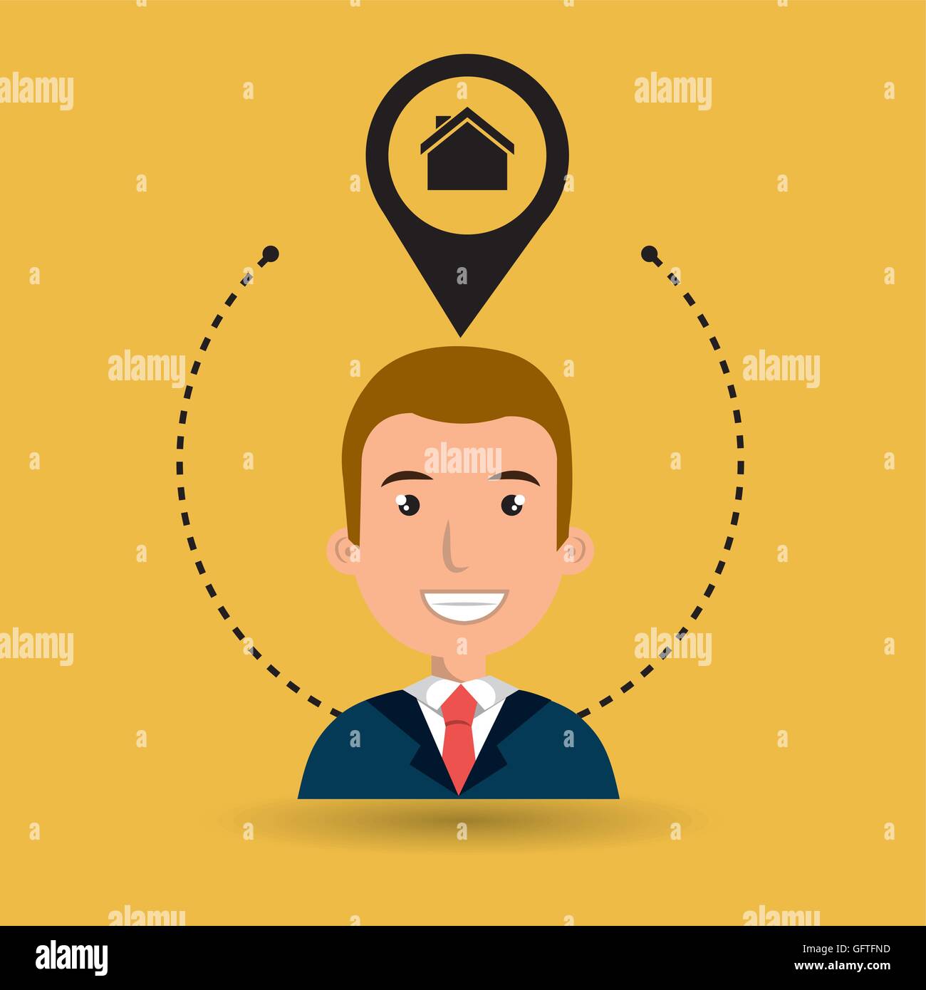 man house pin location Stock Vector Image & Art - Alamy