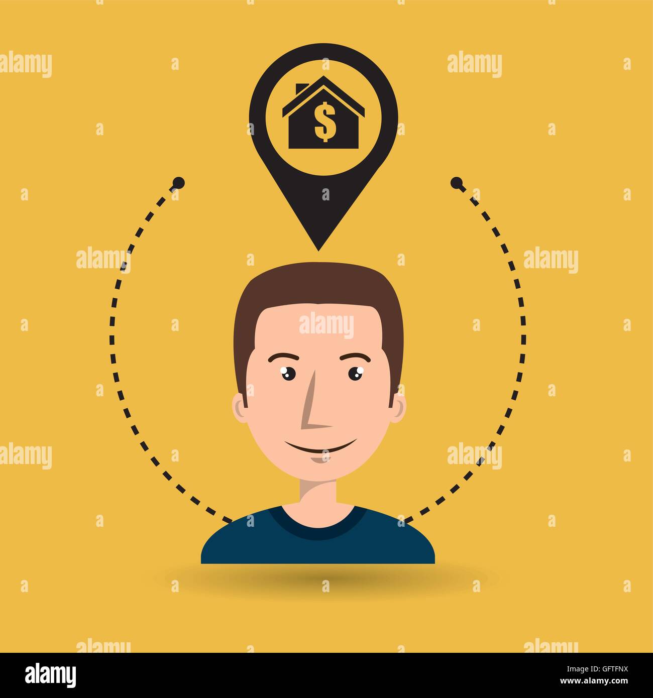 man house pin location Stock Vector Image & Art - Alamy