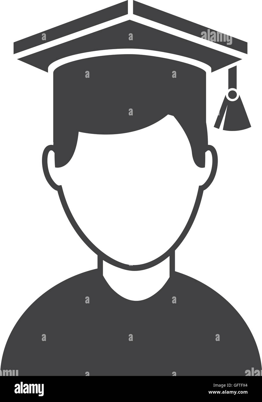 man graduation graduated icon Stock Vector Image & Art - Alamy