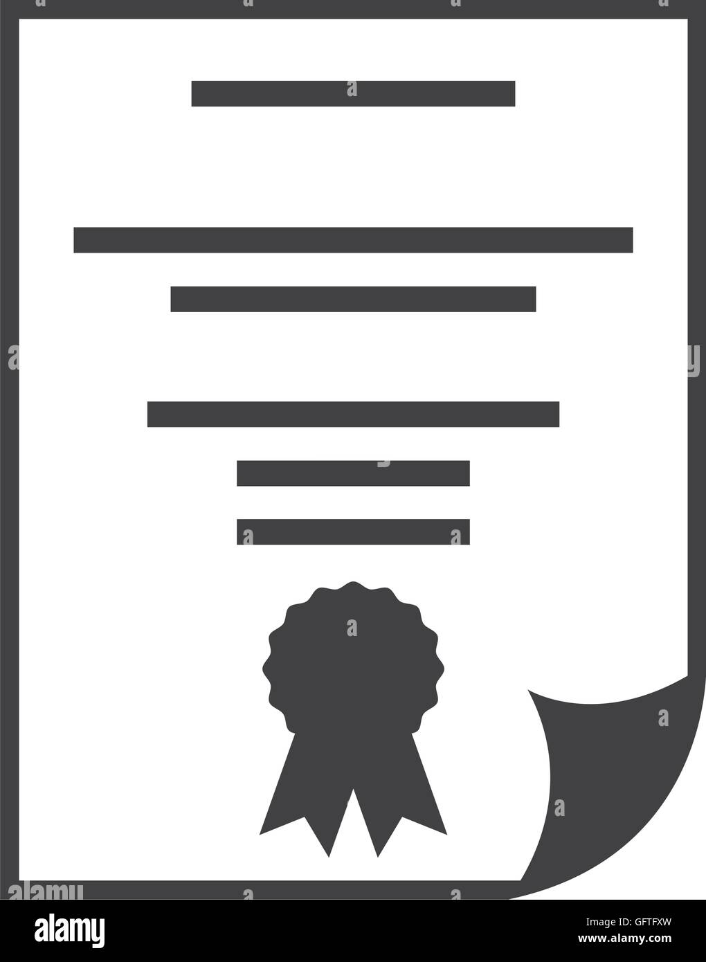 diploma certificate paper icon Stock Vector Image & Art - Alamy
