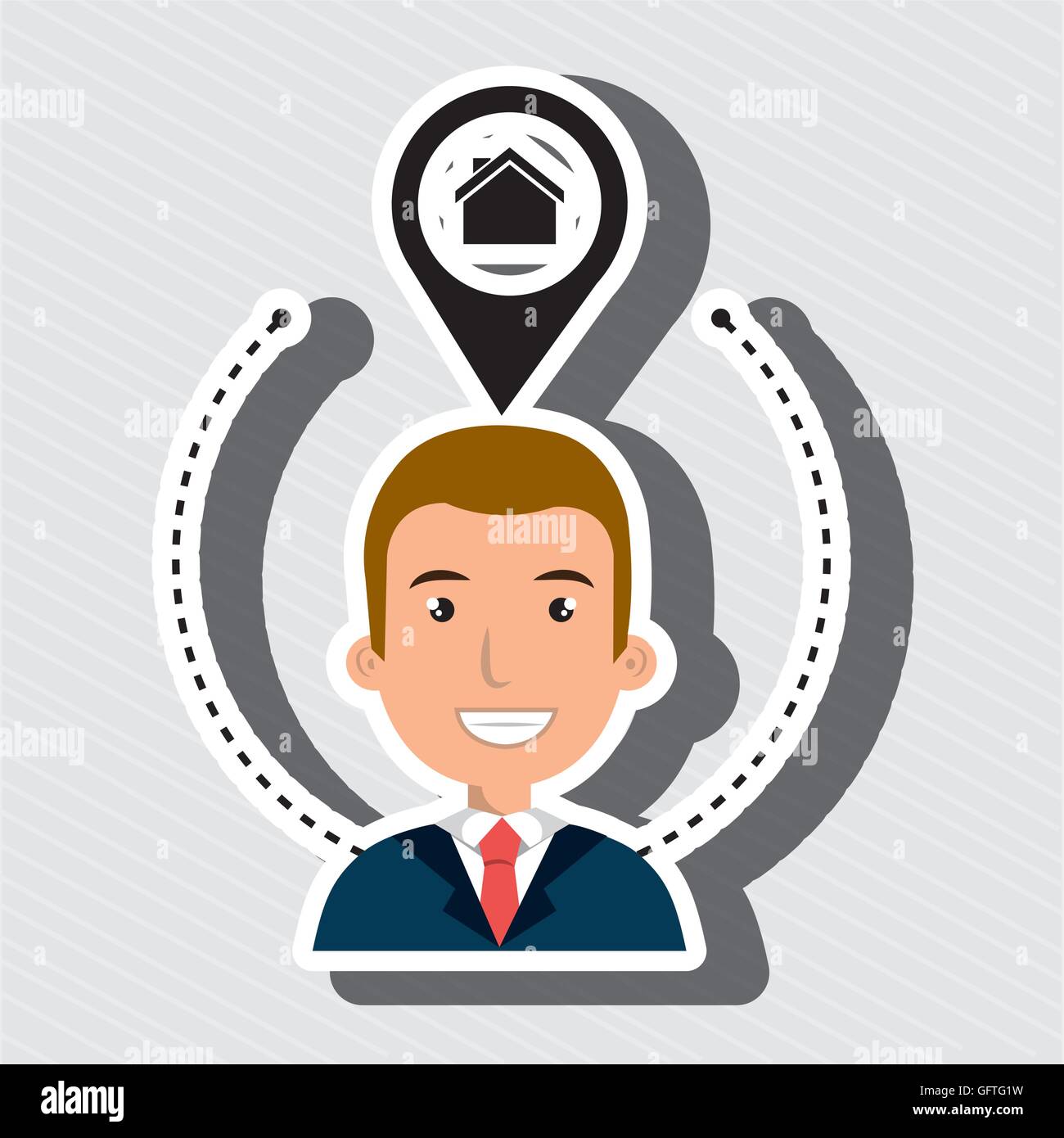 man house pin location Stock Vector Image & Art - Alamy