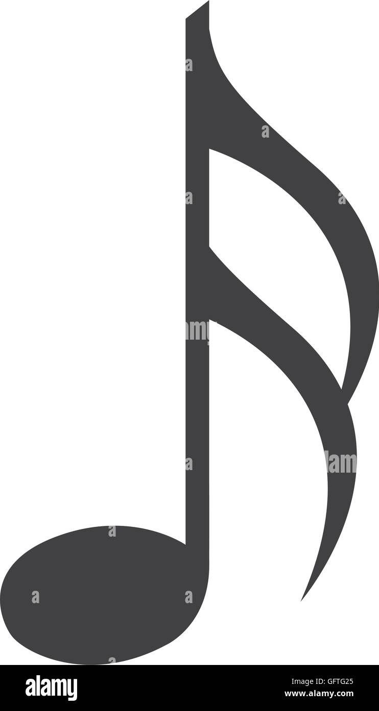 note music silhouette icon Stock Vector Image & Art - Alamy