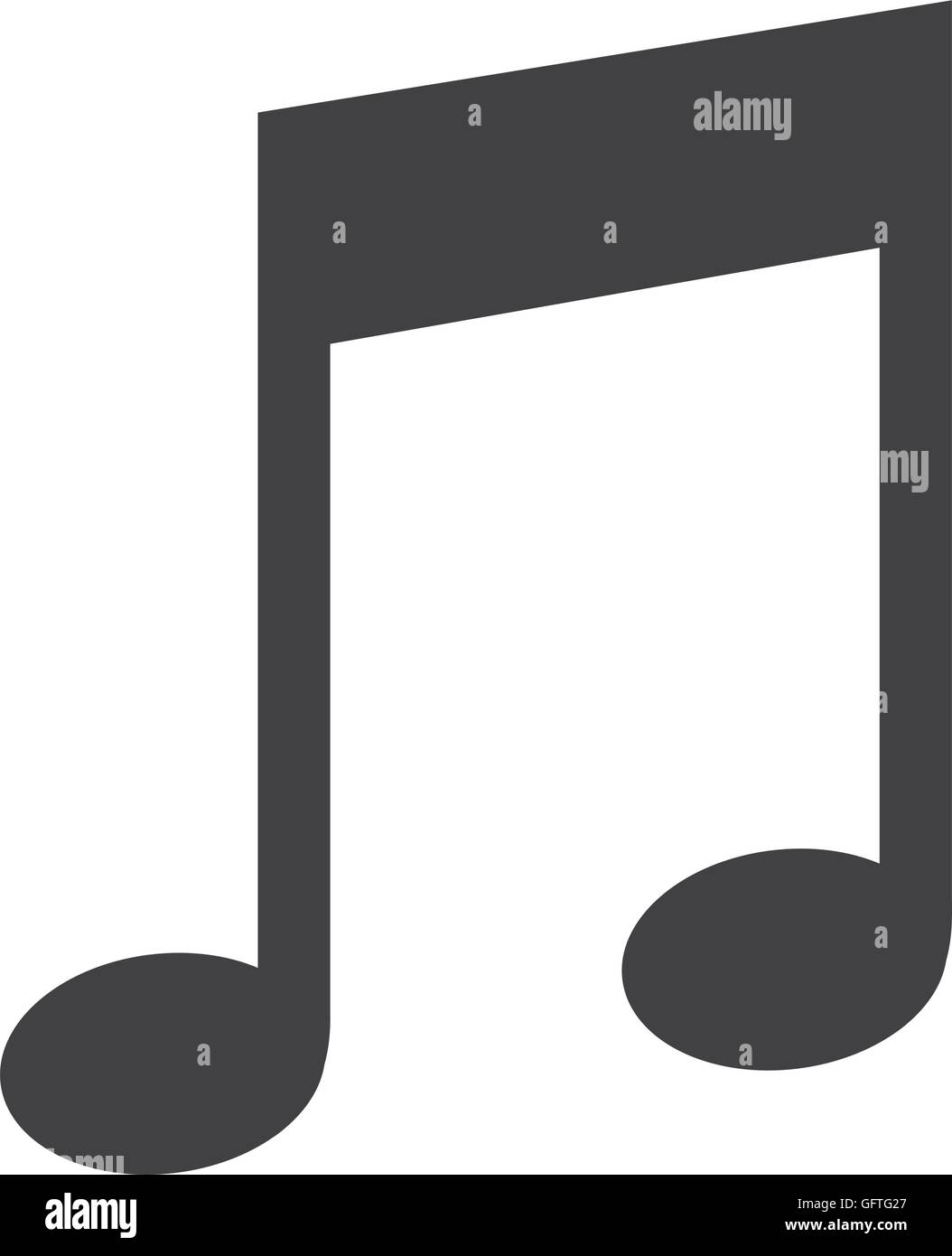 note music silhouette icon Stock Vector Image & Art - Alamy