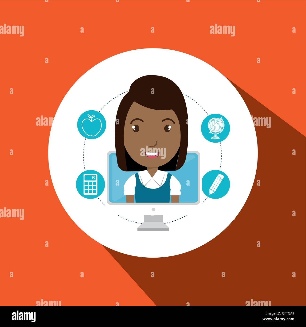 student pencil calculator laptop Stock Vector Image & Art - Alamy