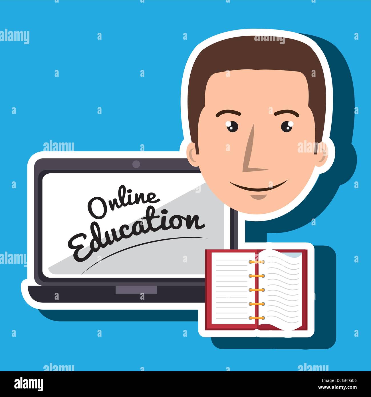 University and student and books gown Stock Vector Images - Alamy