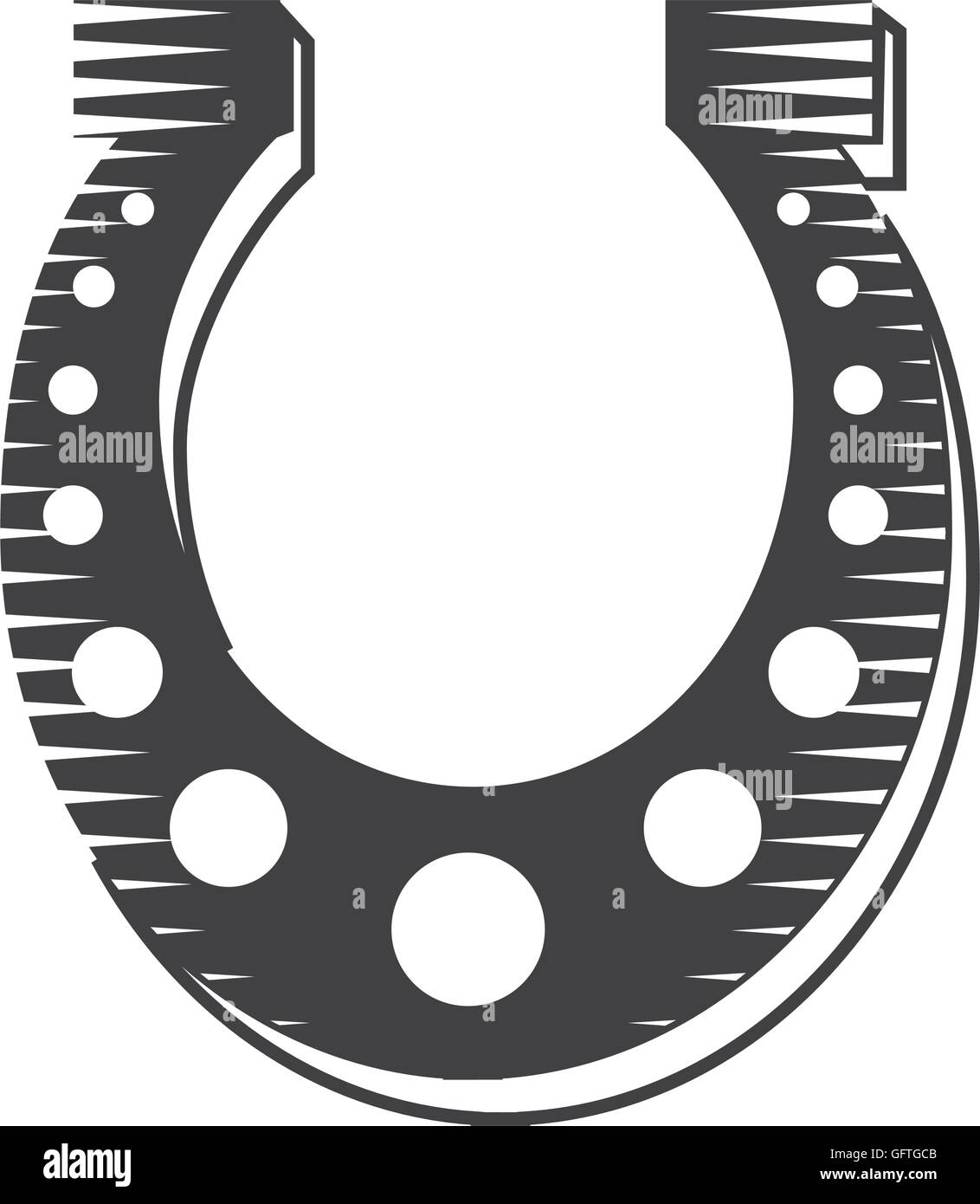 Metal horse shoes Stock Vector Images - Alamy