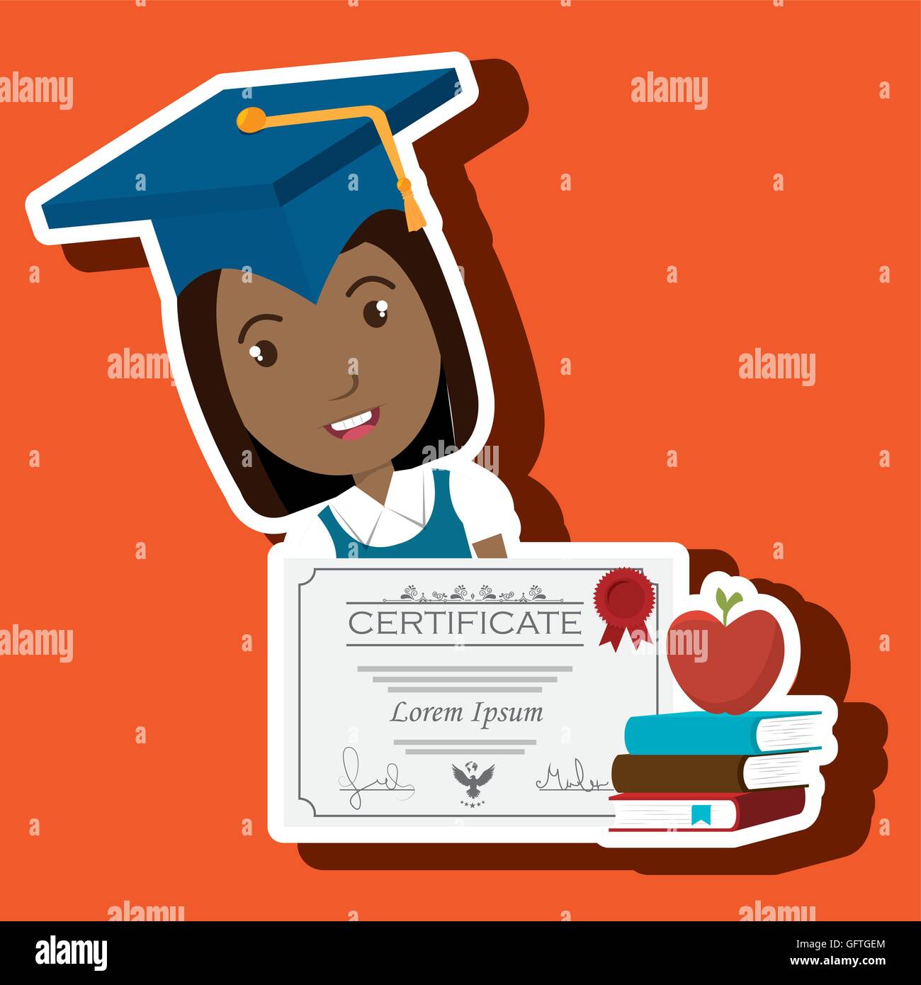student graduation diploma book Stock Vector Image & Art - Alamy