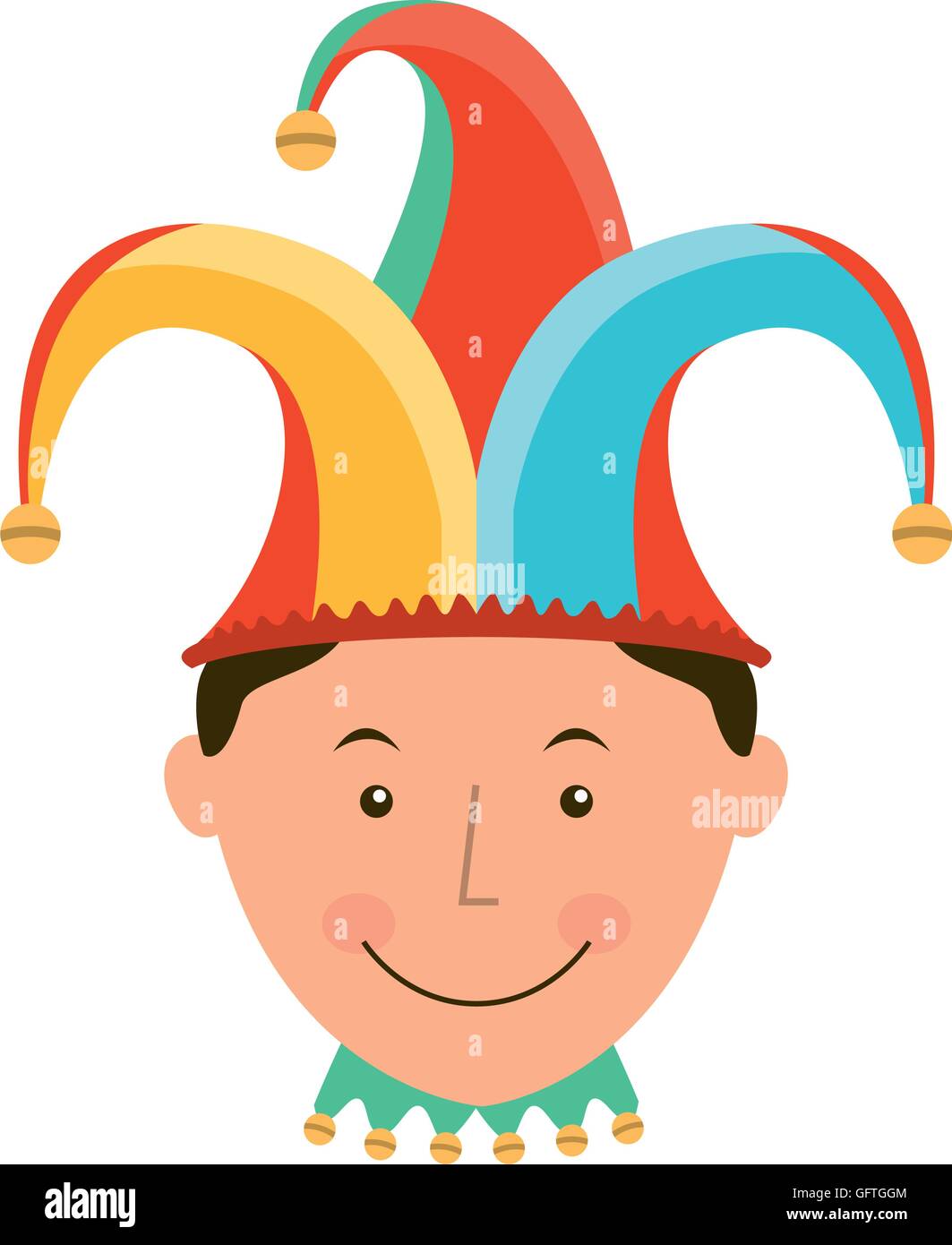 funny fool jester character icon Stock Vector Image & Art - Alamy