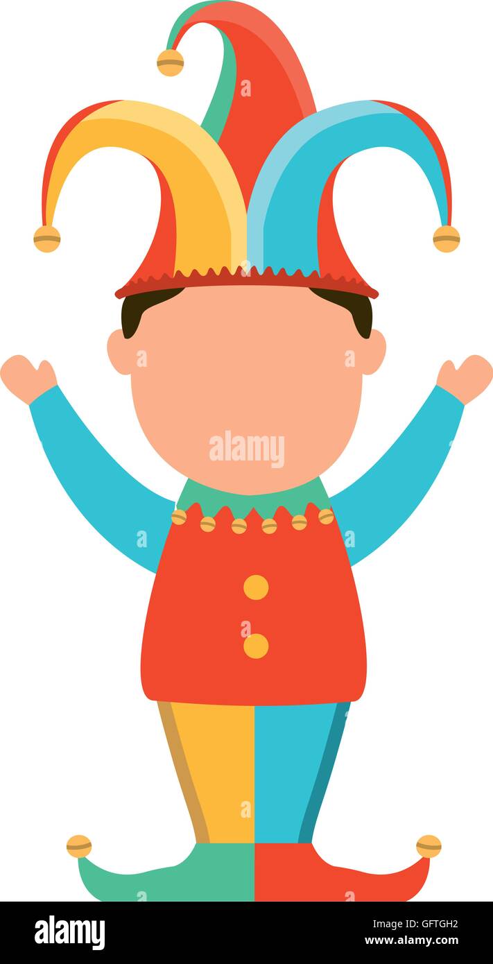 funny fool jester character icon Stock Vector Image & Art - Alamy