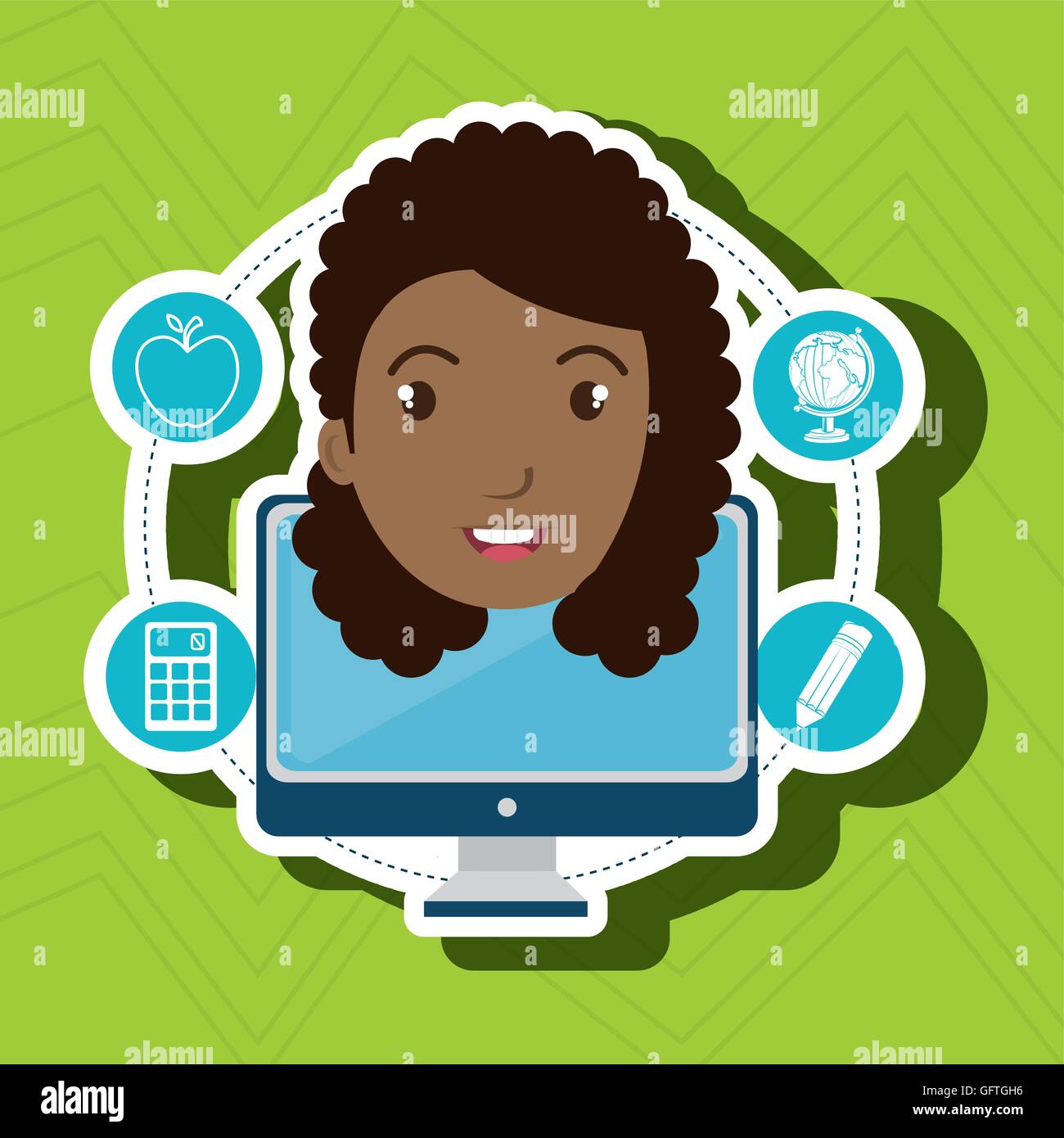 student pencil calculator laptop Stock Vector Image & Art - Alamy