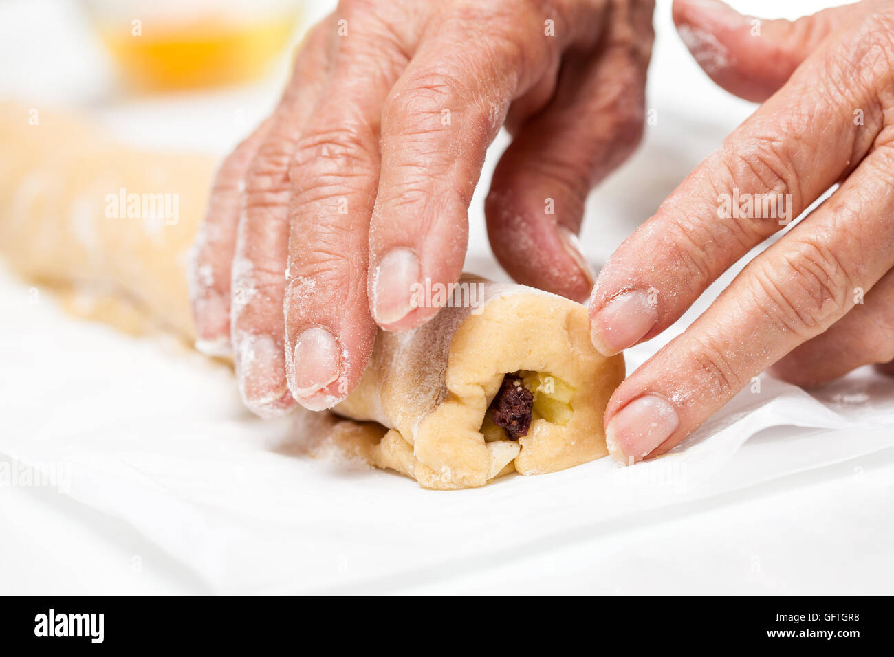Strudel preparation hi-res stock photography and images - Alamy