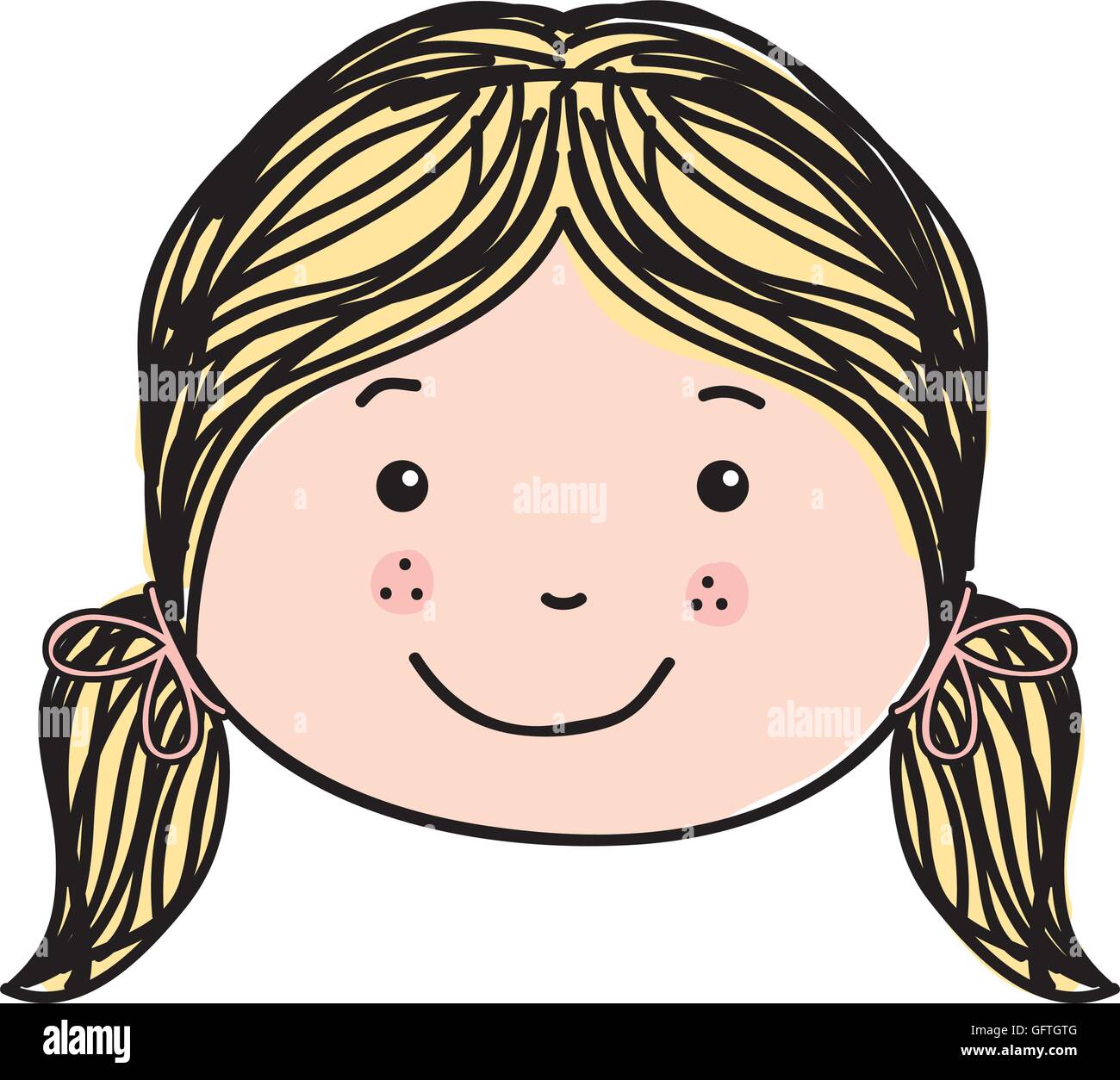 little girl cute icon Stock Vector Image & Art - Alamy