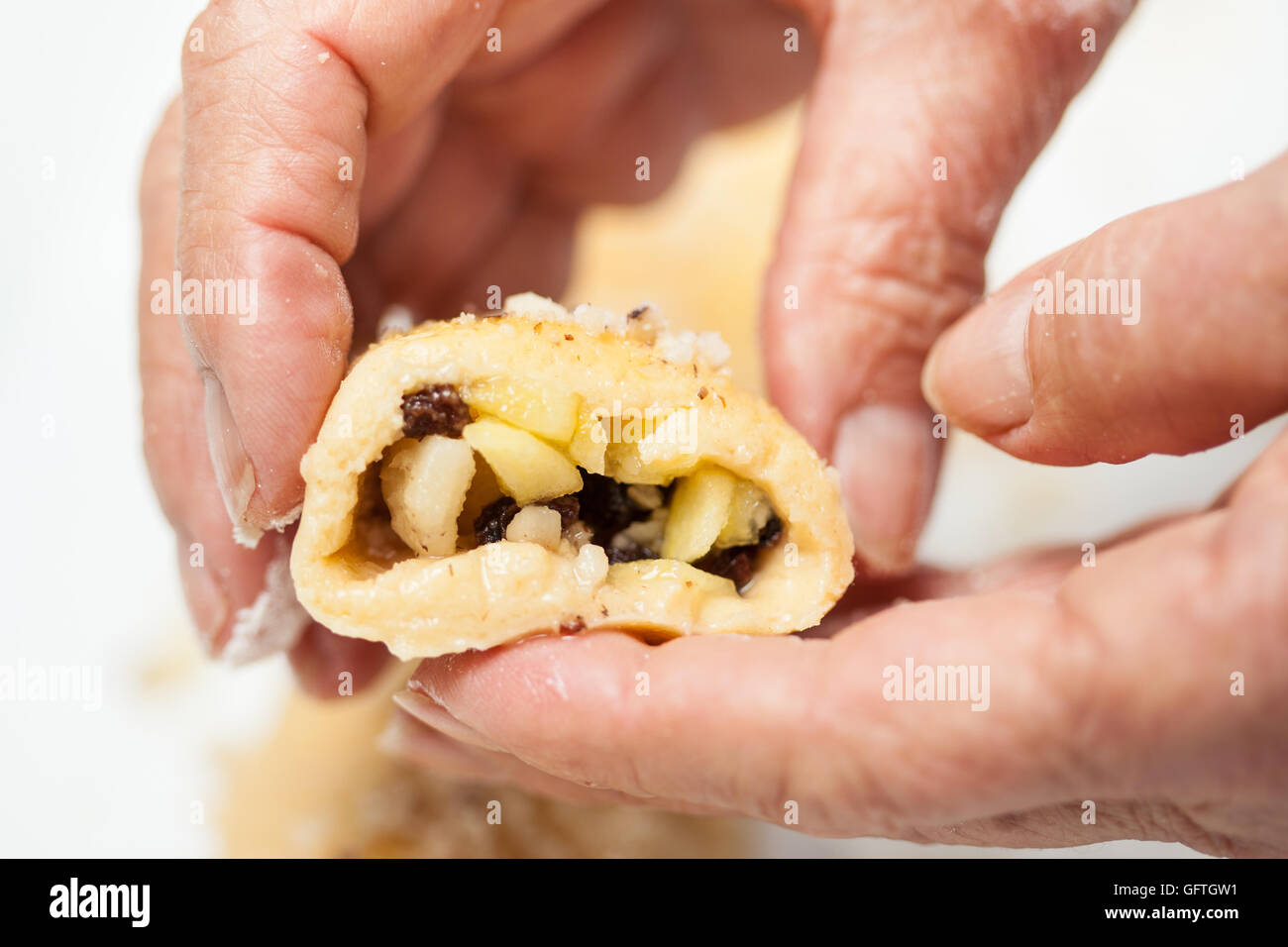 Showing their hands with dough hi-res stock photography and images - Alamy