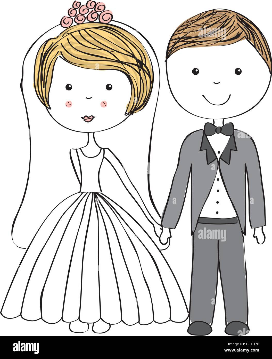 Married girl drawn icon hi-res stock photography and images - Alamy