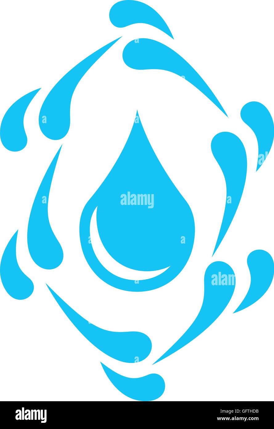 water drops splash icon Stock Vector Image & Art - Alamy