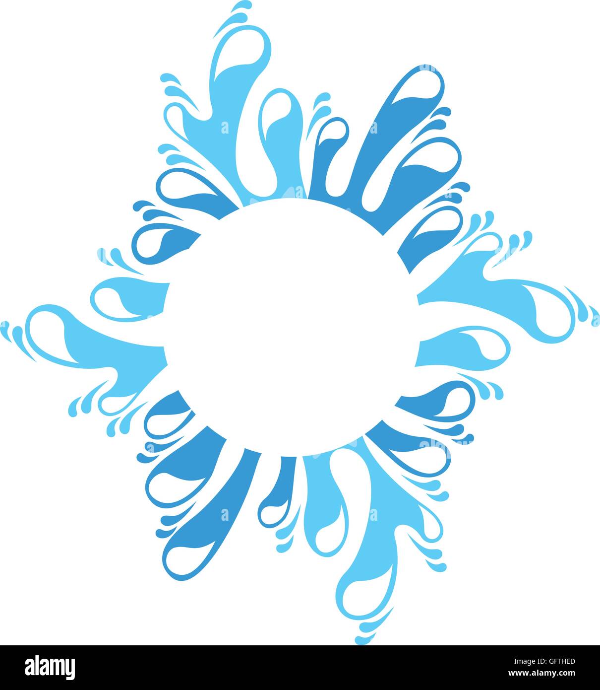 Modern fountain water drops Stock Vector Images - Alamy