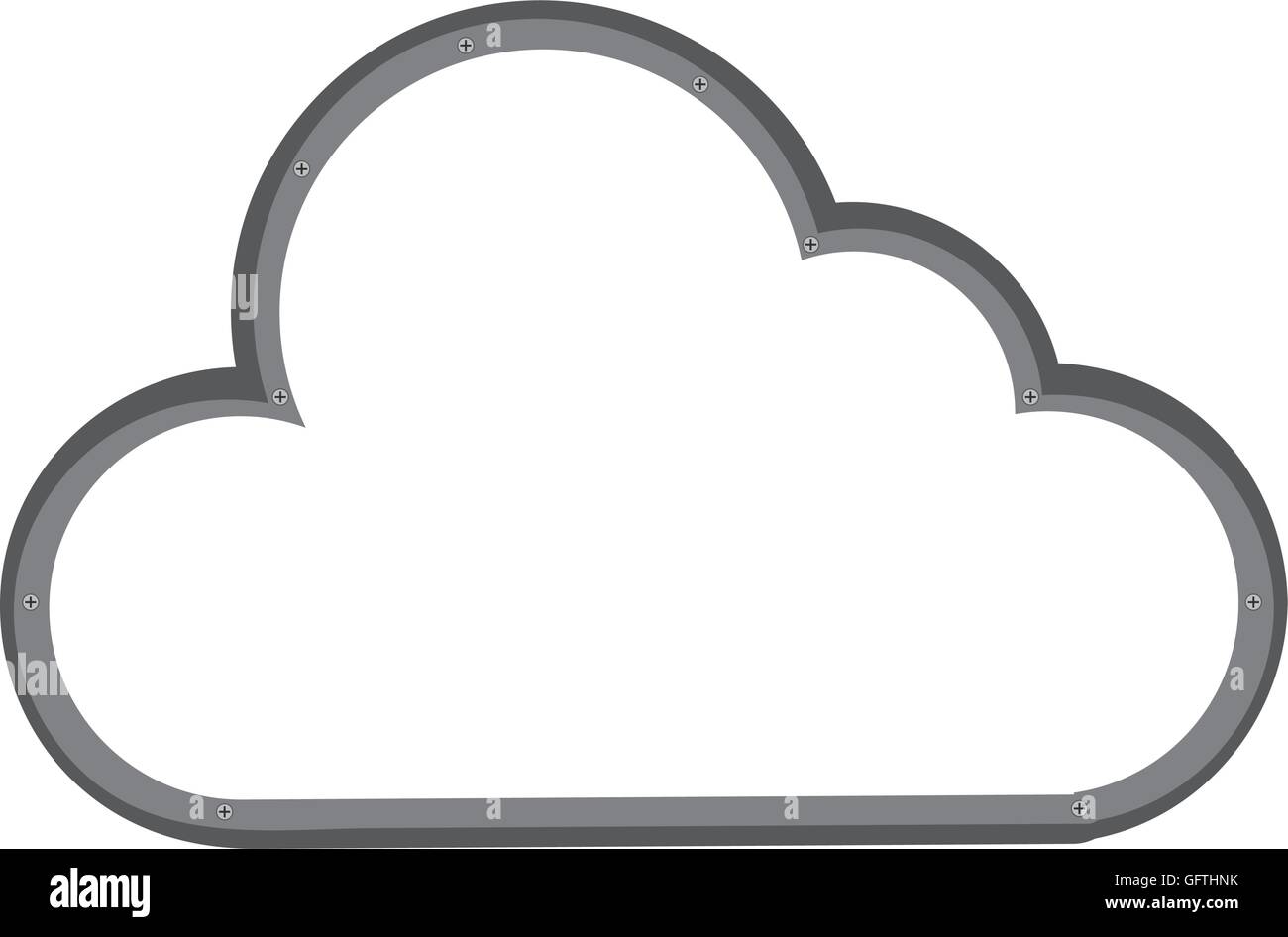 cloud computing silhouette icon Stock Vector Image & Art - Alamy