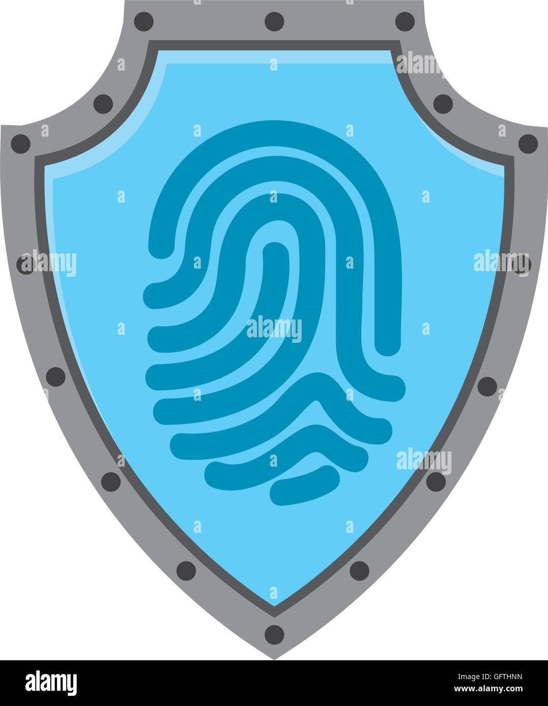 fingerprint access human icon Stock Vector Image & Art - Alamy