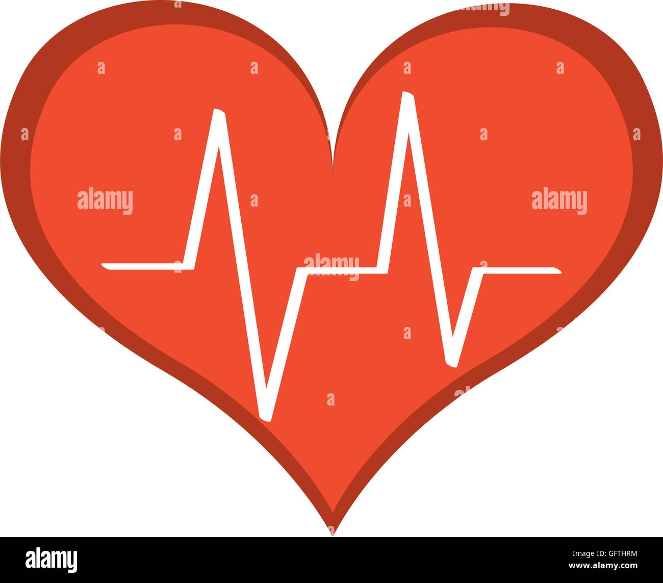 heart cardio pulse icon Stock Vector Image & Art - Alamy