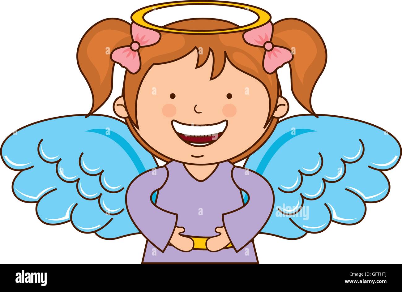 angel girl character icon Stock Vector Image & Art - Alamy