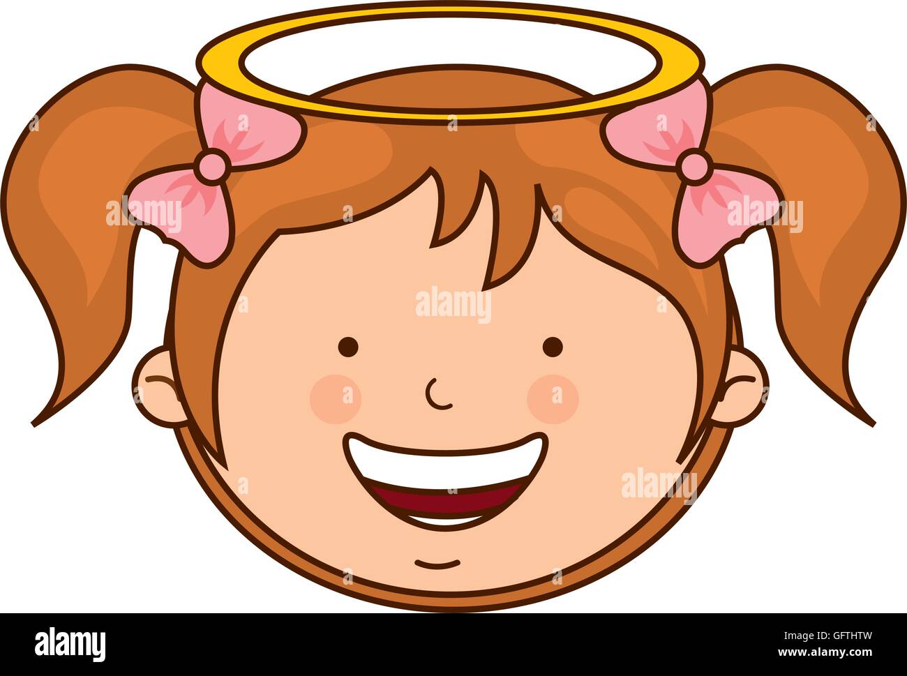 angel girl character icon Stock Vector Image & Art - Alamy