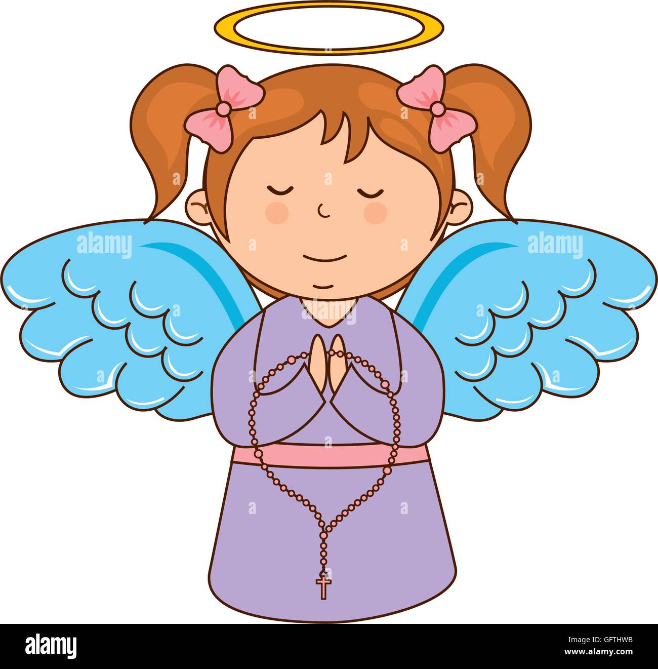angel girl character icon Stock Vector Image & Art - Alamy