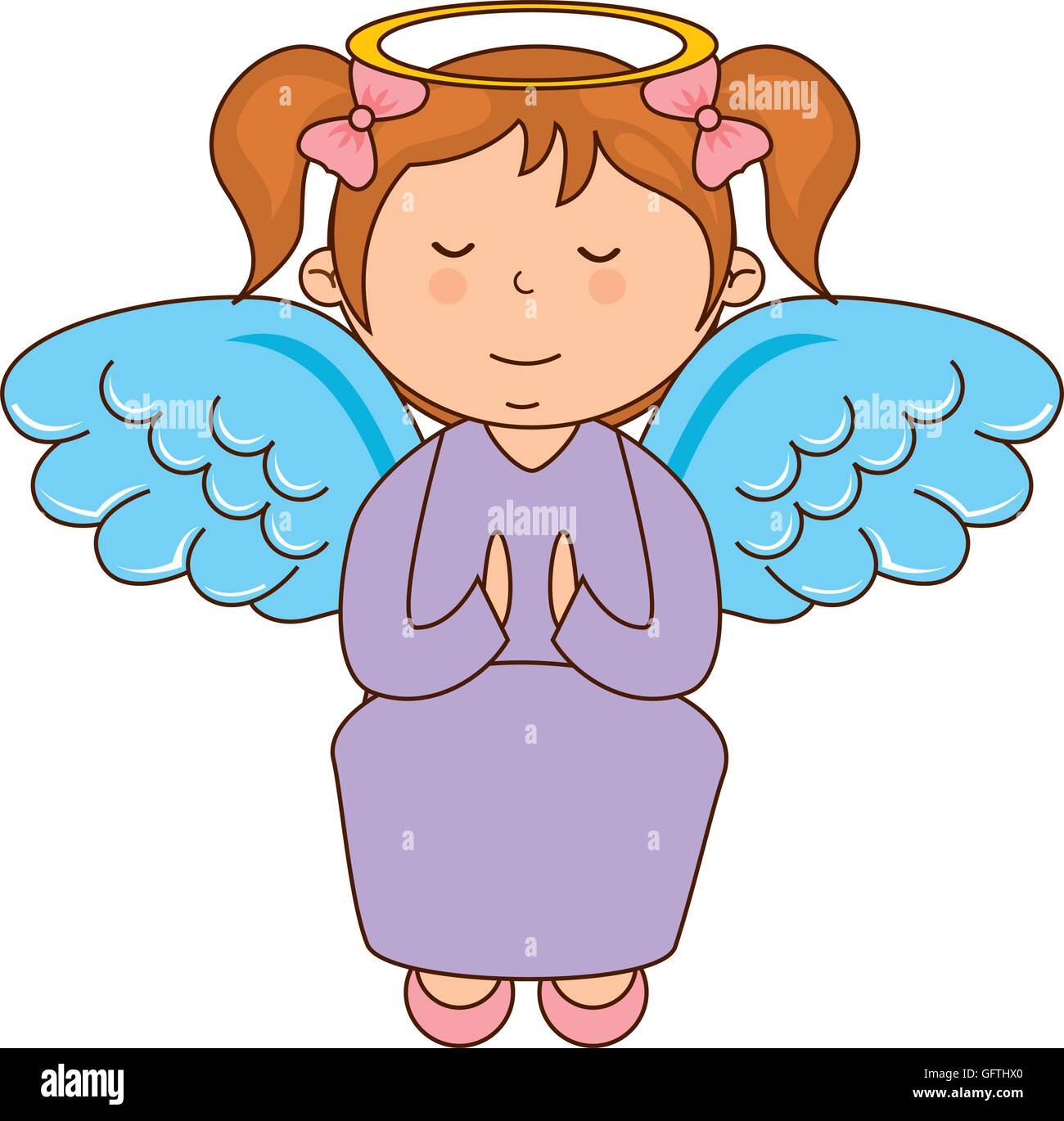 angel girl character icon Stock Vector Image & Art - Alamy