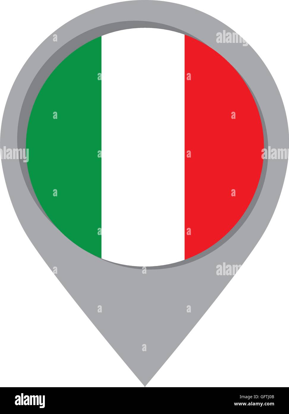 italy pin pointer mark flag language icon Stock Vector Image & Art - Alamy