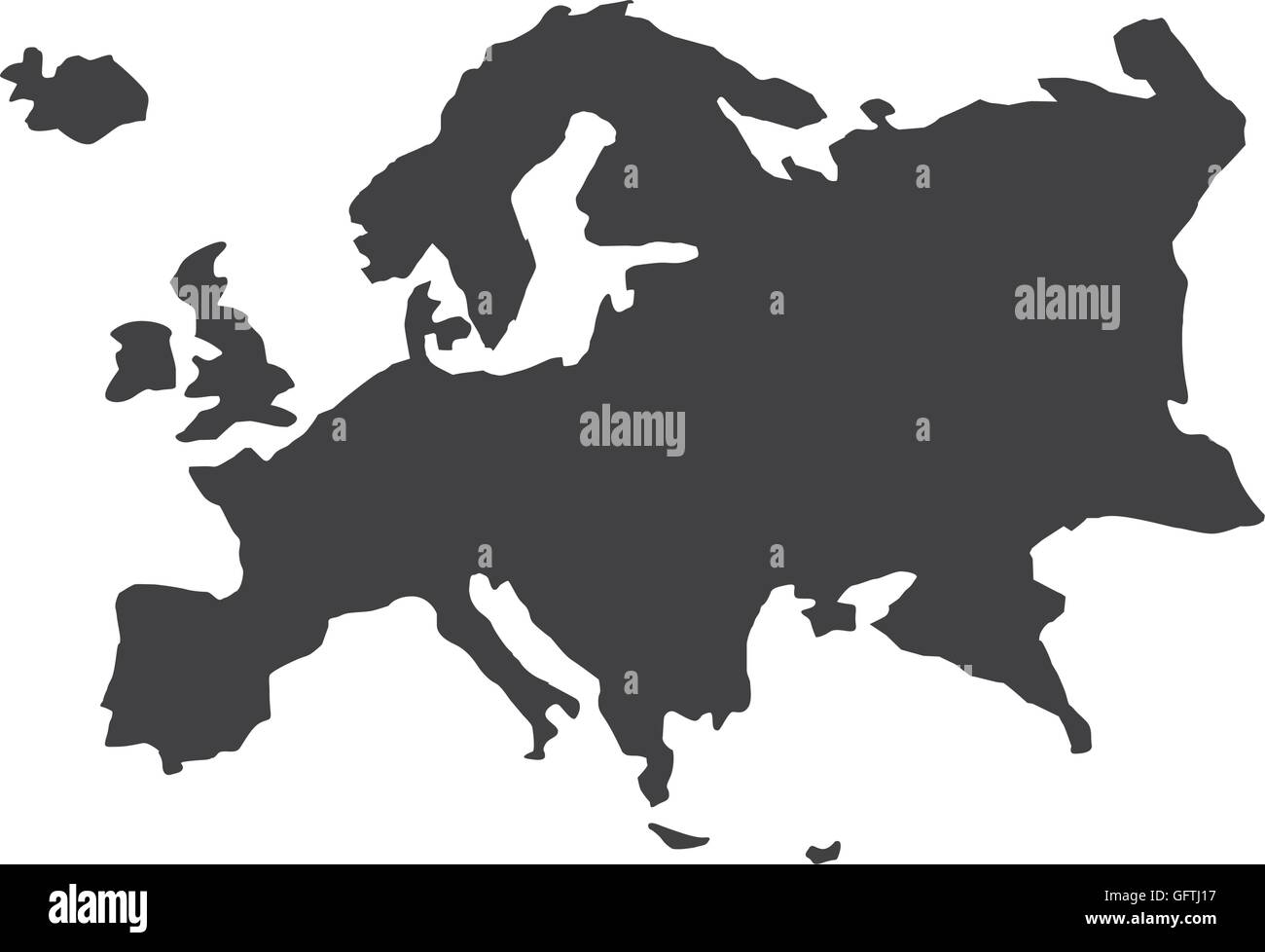europe map silhouette icon Stock Vector Image & Art - Alamy